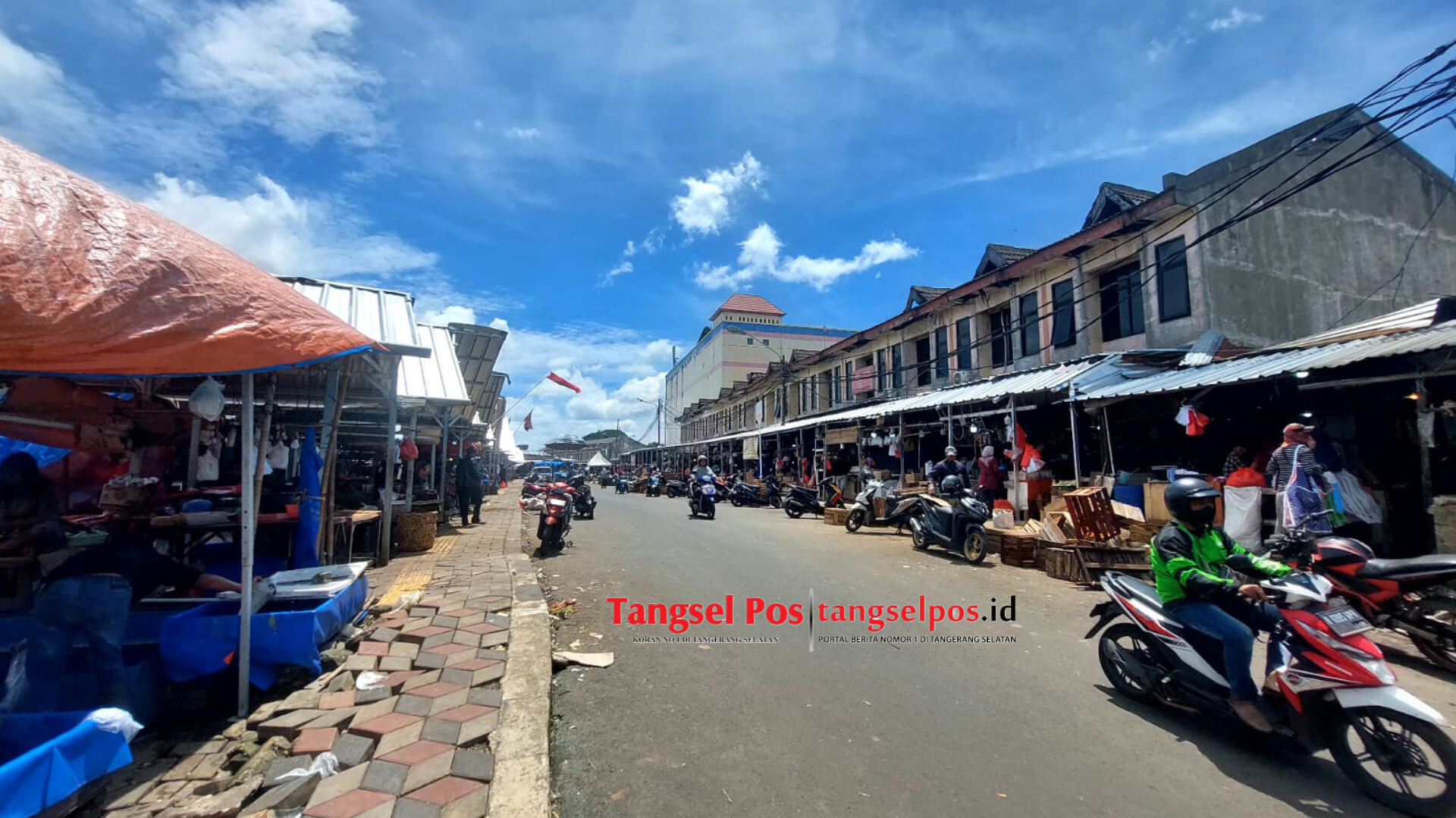 Kondisi Terkini Area Pasar Ciputat Yang Bersih Dari Pedagang Liar